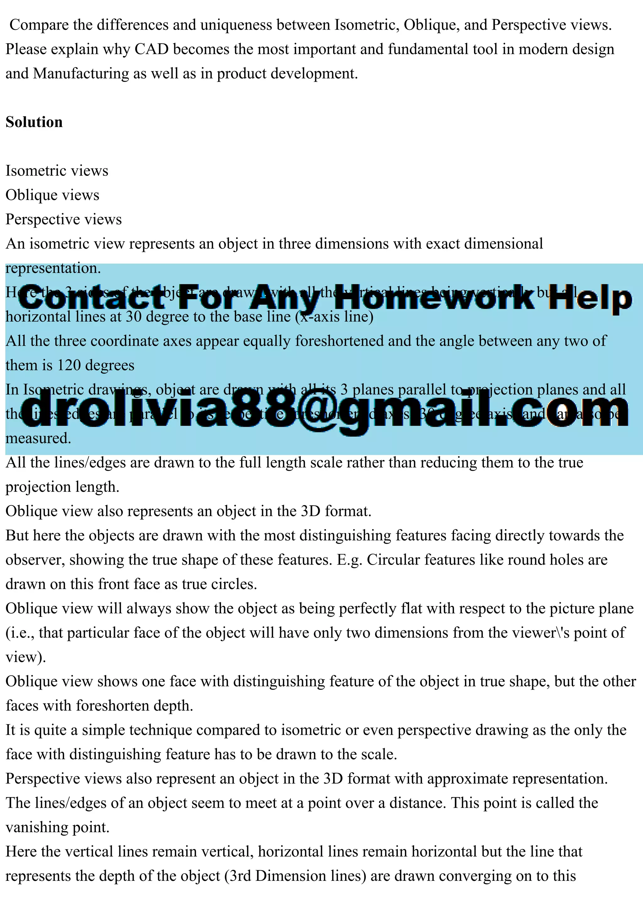 Compare the differences and uniqueness between Isometric, Oblique, an.pdf