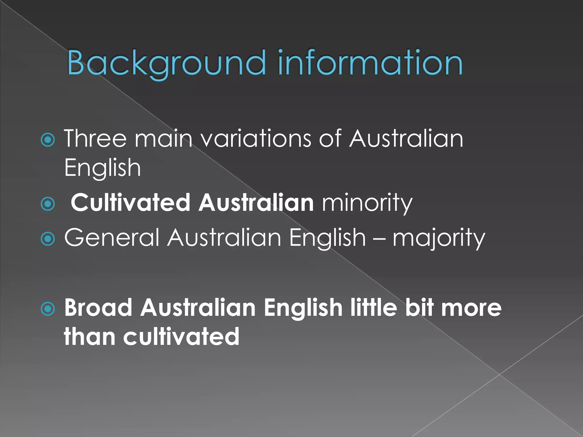 Compare the differences between broad and cultivated australian | PPTX
