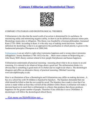 Deontological Ethics Meaning