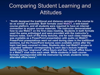 Comparing elearning | PPT | Web Development | Internet