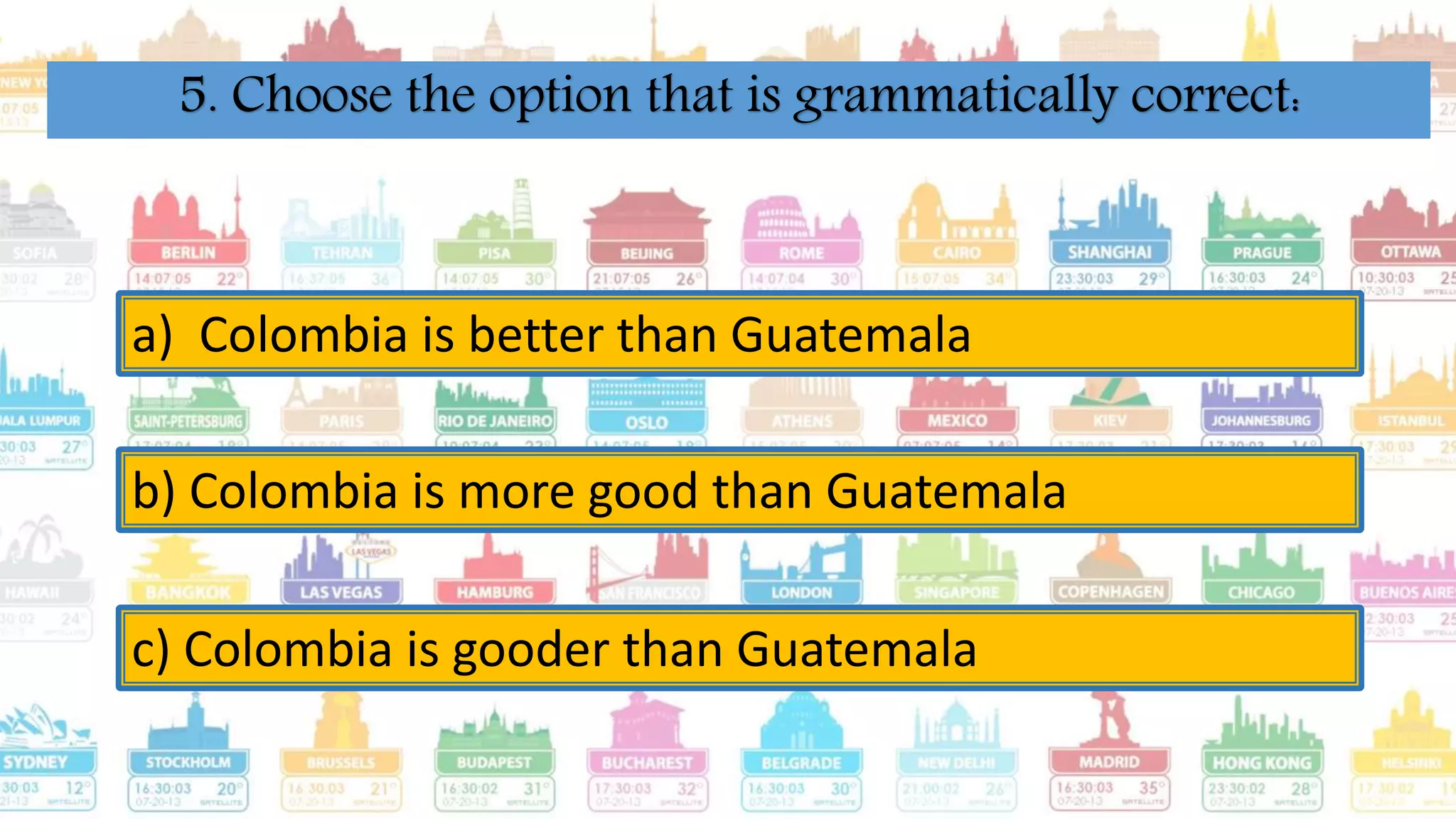 Comparing cities carlos ramos | PPT