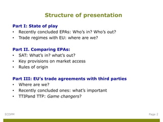 Comparing EAC, SADC and ECOWAS EPAs: What can ESA EPA draw from them ...