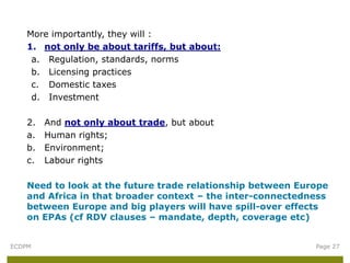 Comparing EAC, SADC and ECOWAS EPAs: What can ESA EPA draw from them ...