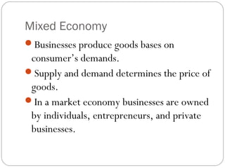 WG Unit 9 ppt. Comparing economies | PPT