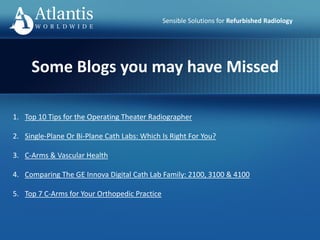 Comparing: GE Innova IGS 530 or GE Discovery IGS 730? - Atlantis ...