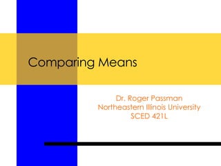 Comparing Means | PPT