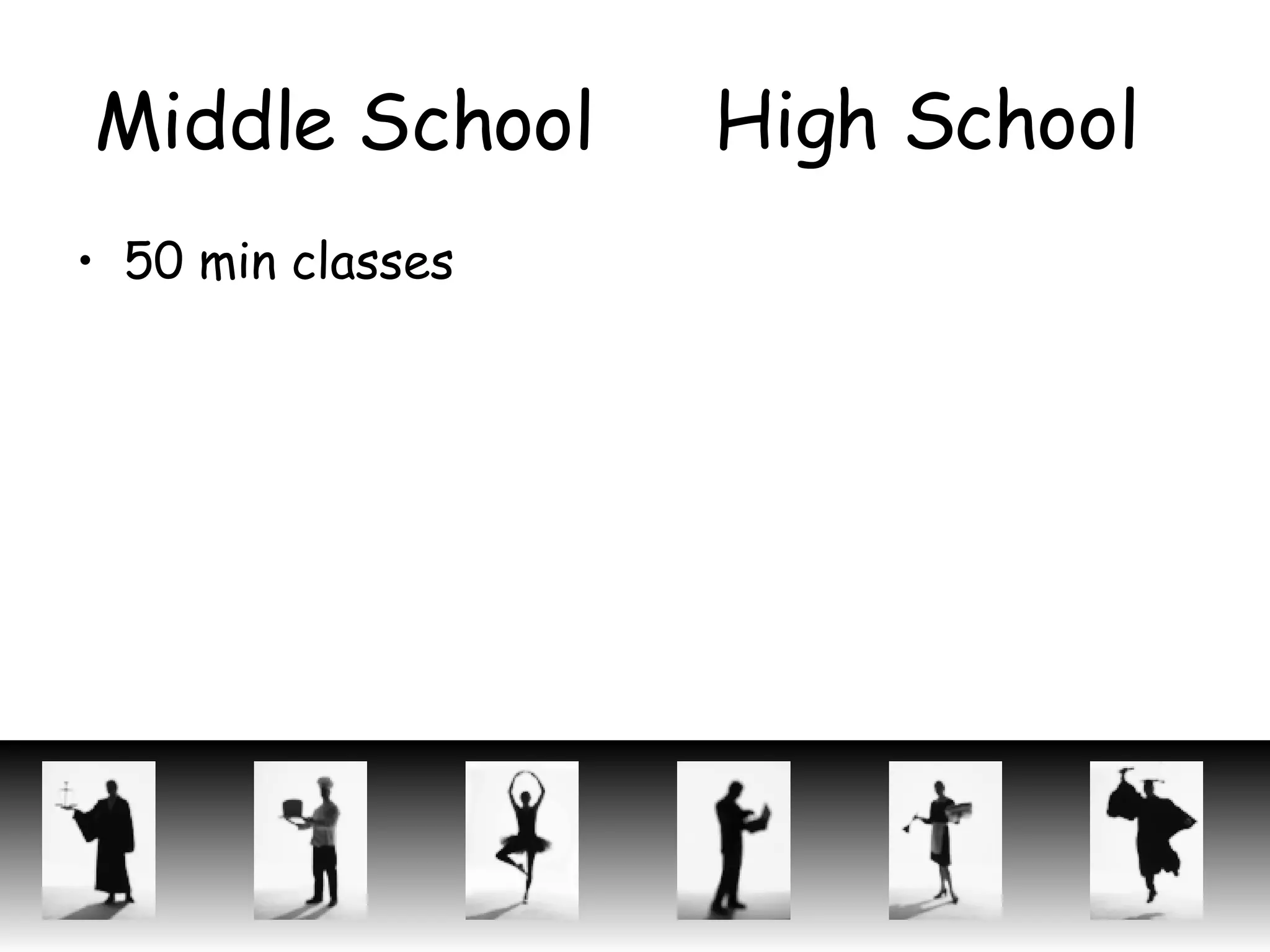 Comparing Middle And High School | PPT