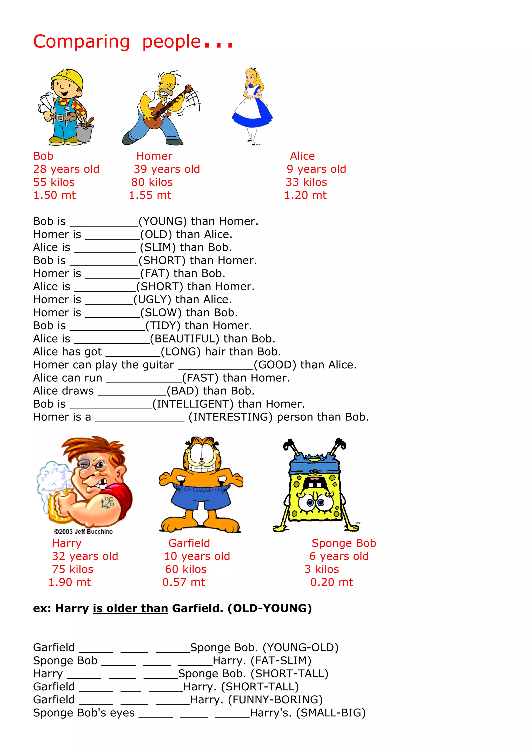 Comparing people | PDF