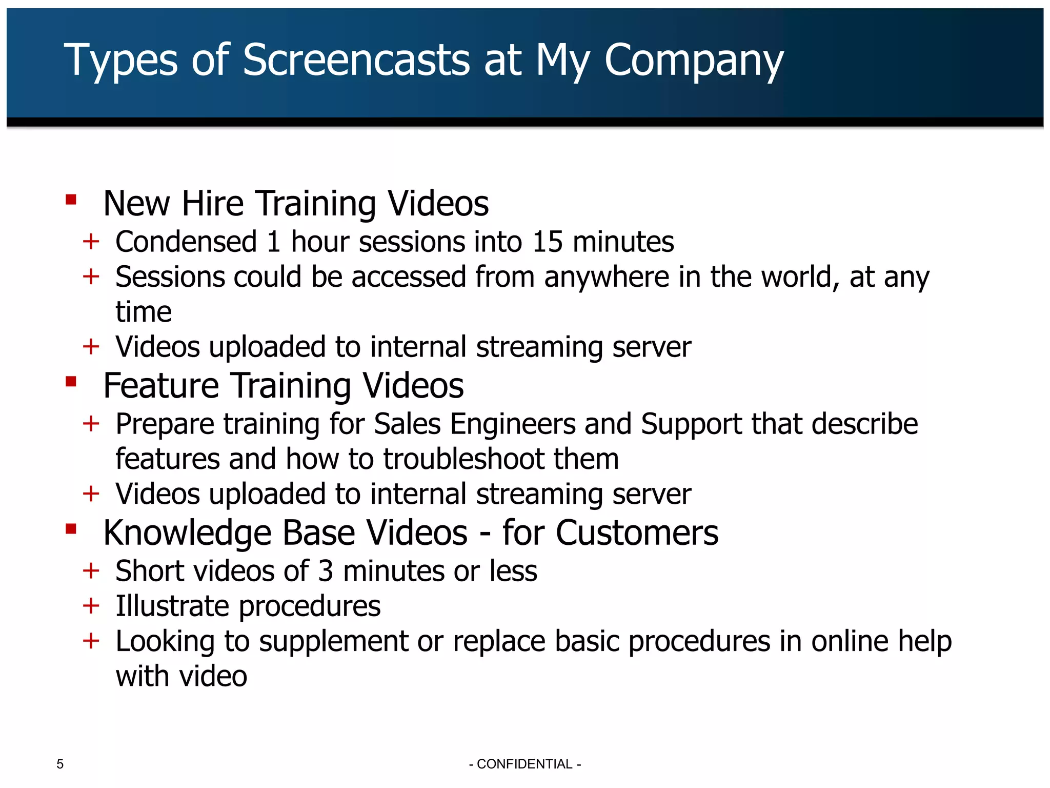 Comparing Screencasting Tools | PPT