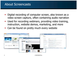 Comparing Screencasting Tools | PPT