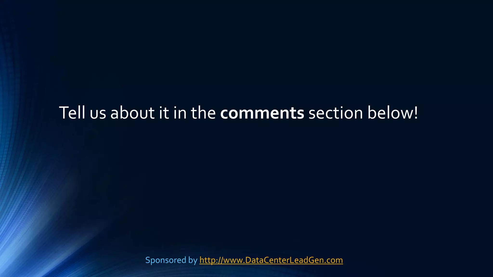 Comparing Software Defined Data Centers vs. Traditional Data Centers (SlideShare) | PPT
