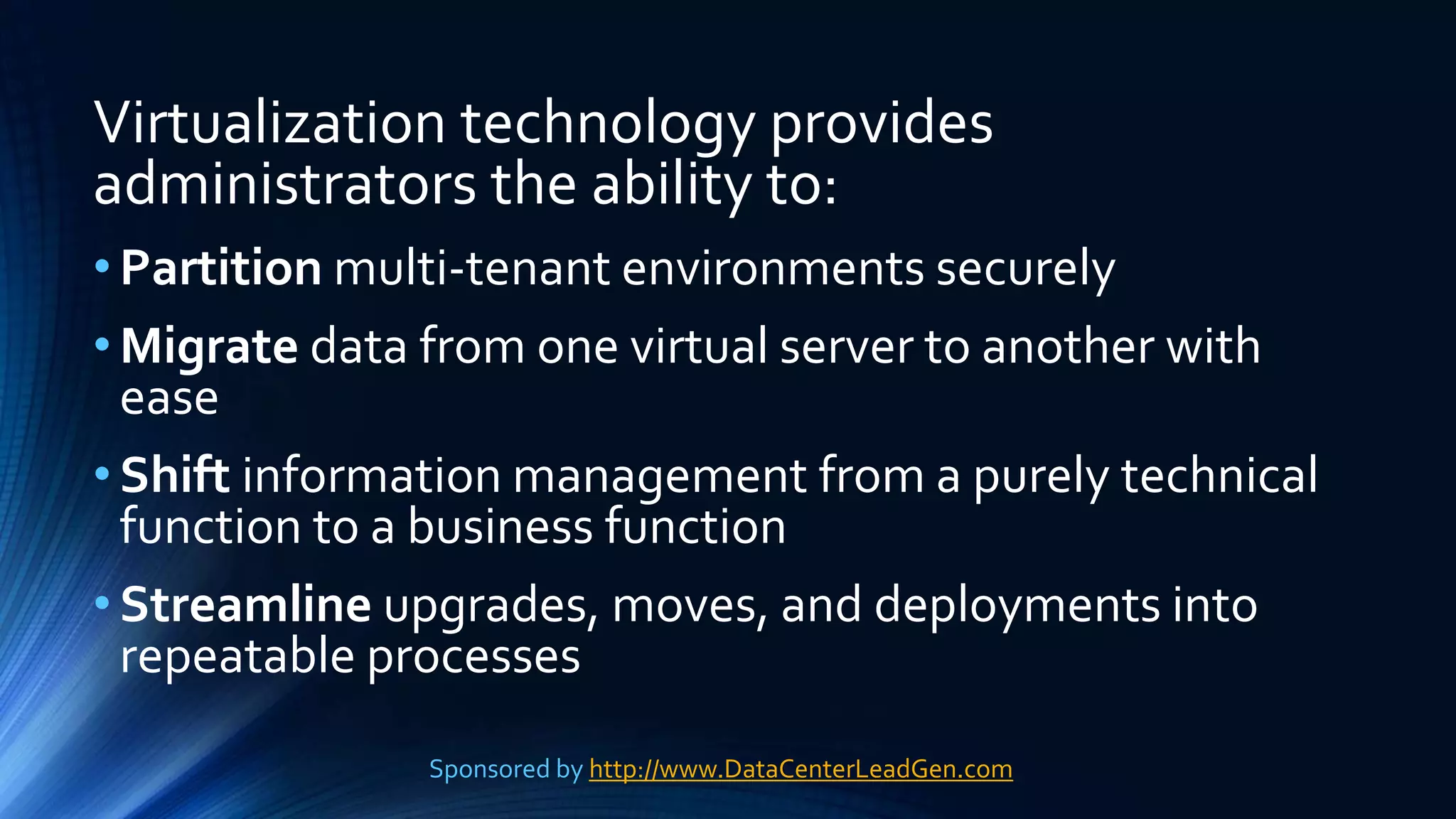 Comparing Software Defined Data Centers vs. Traditional Data Centers (SlideShare) | PPT