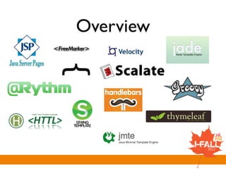 Shootout! Template engines for the JVM | PPT