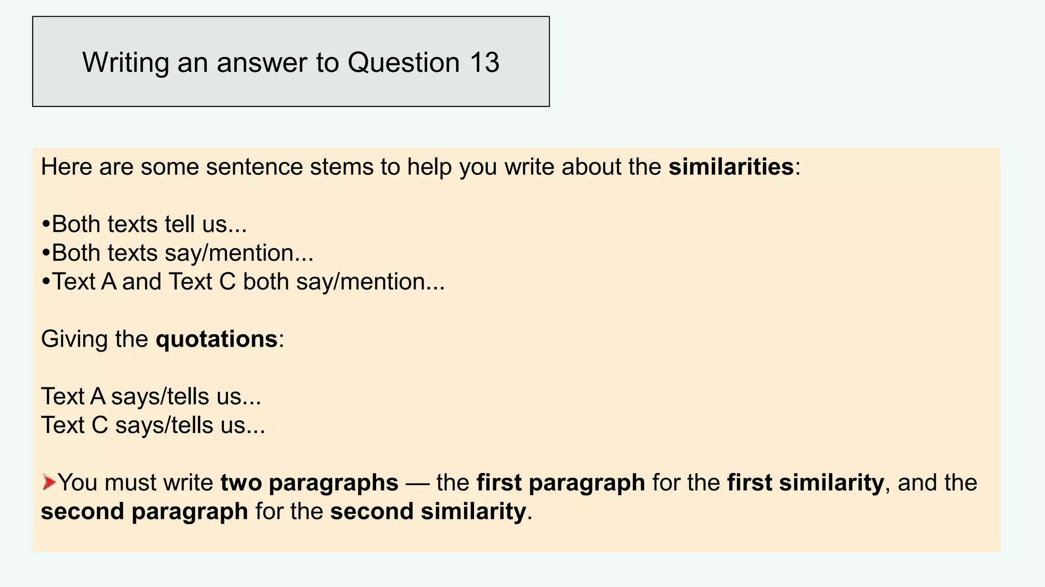 FS English Level 2 - June 17, 2023 (Reading: Comparing texts to ...