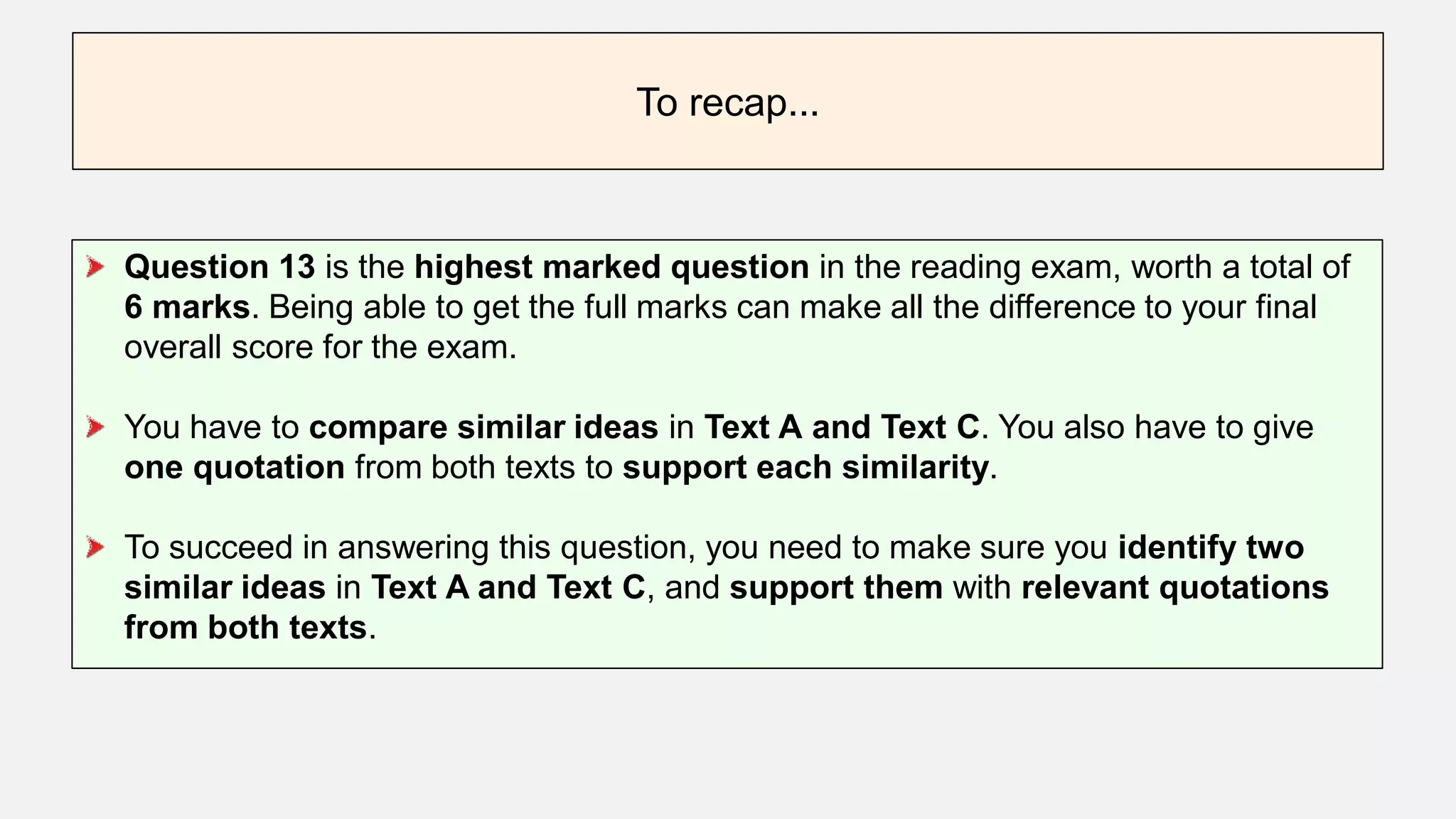 FS English Level 2 - June 17, 2023 (Reading: Comparing texts to ...