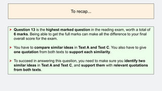 FS English Level 2 - June 17, 2023 (Reading: Comparing texts to ...