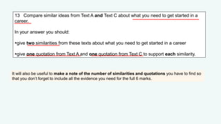 FS English Level 2 - June 17, 2023 (Reading: Comparing texts to ...