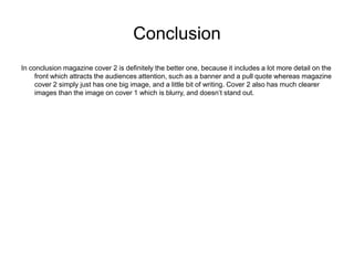 Comparing 2 magazine covers | PPTX