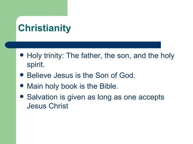 Comparing 3 Major Religions | PPT