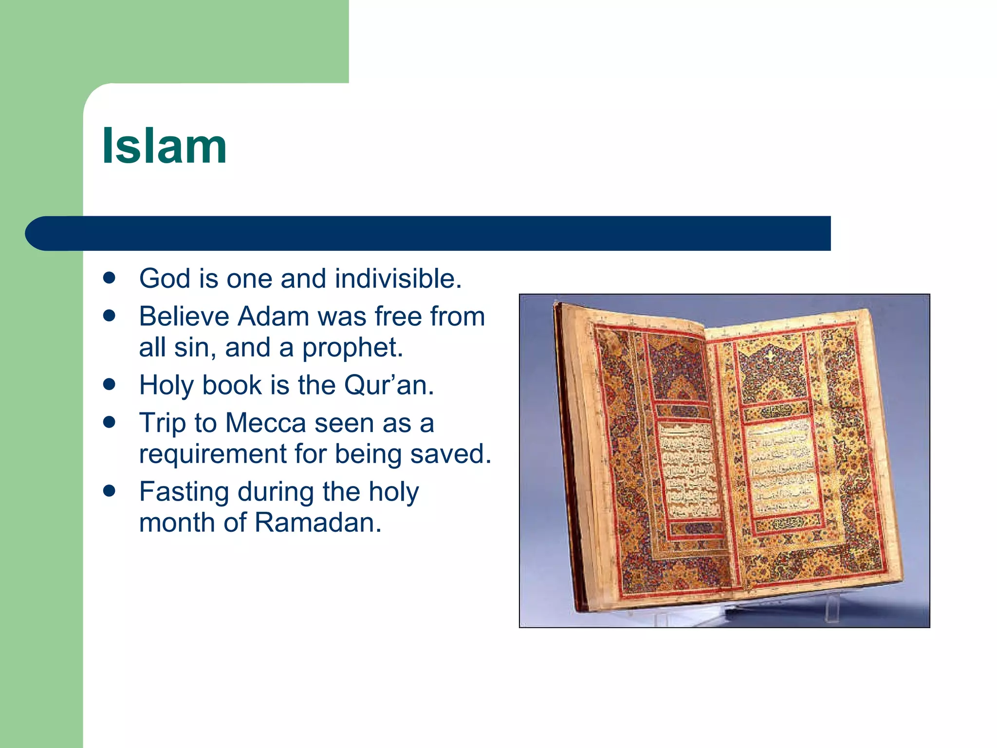 Comparing 3 Major Religions | PPT