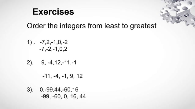 Lesson Comparing and arranging integers from least to greatest | PPTX