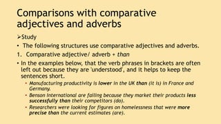 Comparing and contrasting English grammar | PPT