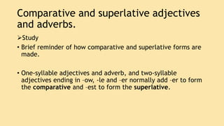 Comparing and contrasting English grammar | PPT