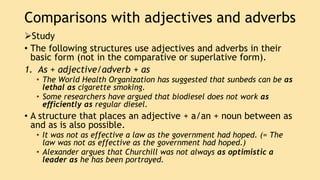 Comparing and contrasting English grammar | PPTX