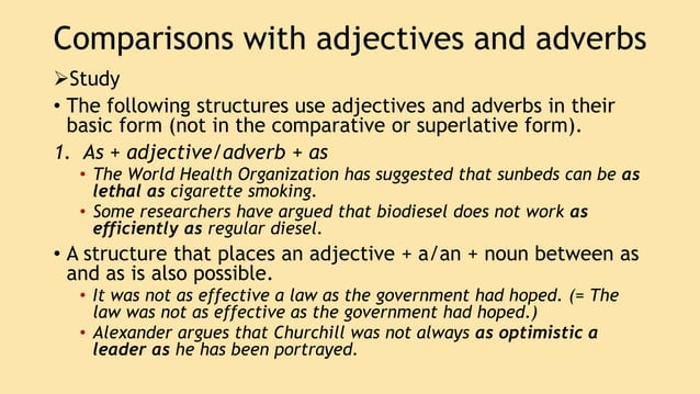 Comparing and contrasting English grammar | PPT