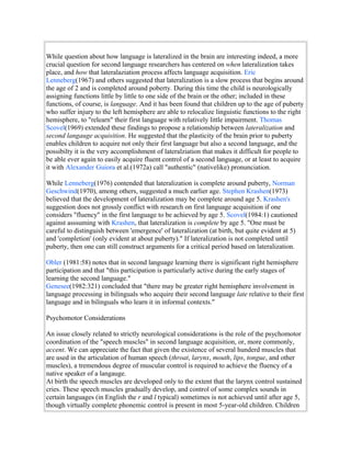 Comparing and contrasting first and second language acquisition | DOC