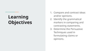 Comparing and Contrasting Opinions-.pptx