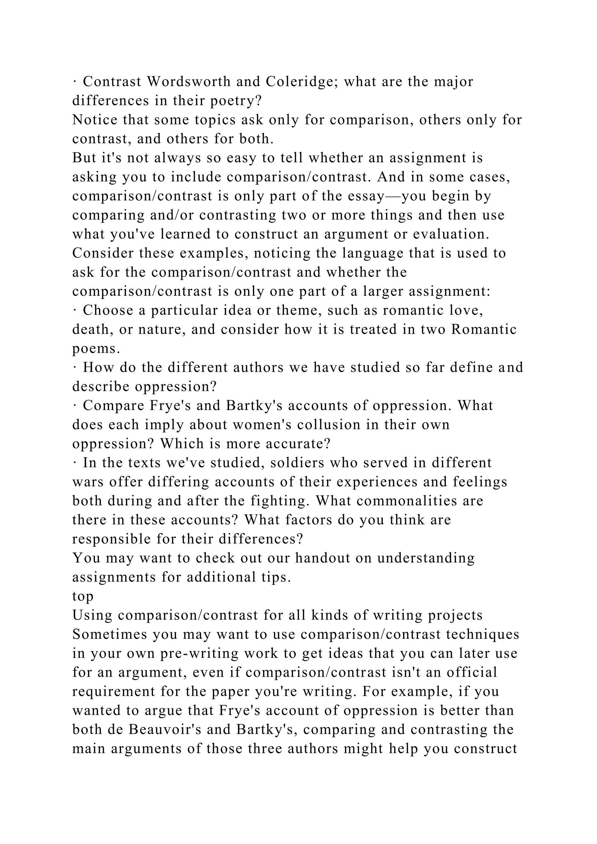 Comparing and ContrastingWhat this handout is aboutThis handou.docx