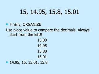 Comparing and ordering_decimals | PPT