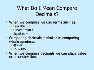 Comparing and ordering_decimals | PPT