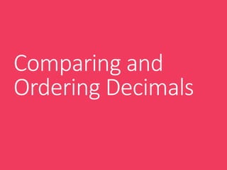 Comparing and ordering_decimals_power_point | PPT