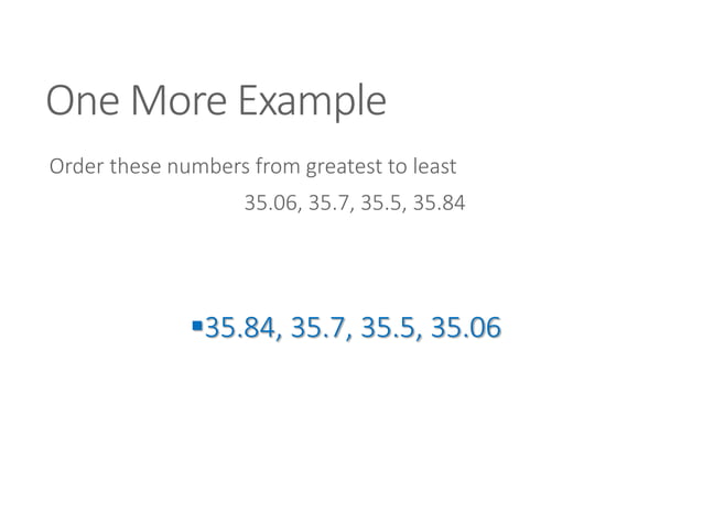 Comparing and ordering_decimals_power_point | PPT