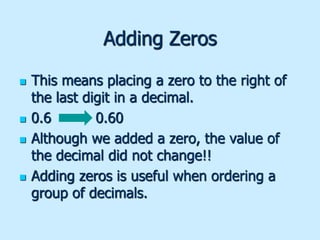 Comparing and ordering_decimals_power_point | PPT