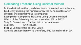 COMPARING AND ORDERING FRACTIONS-WPS Office.pptx | Computing ...