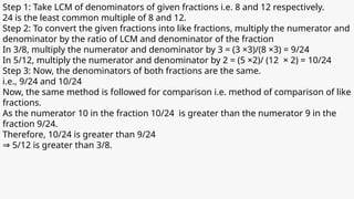 COMPARING AND ORDERING FRACTIONS-WPS Office.pptx | Computing ...