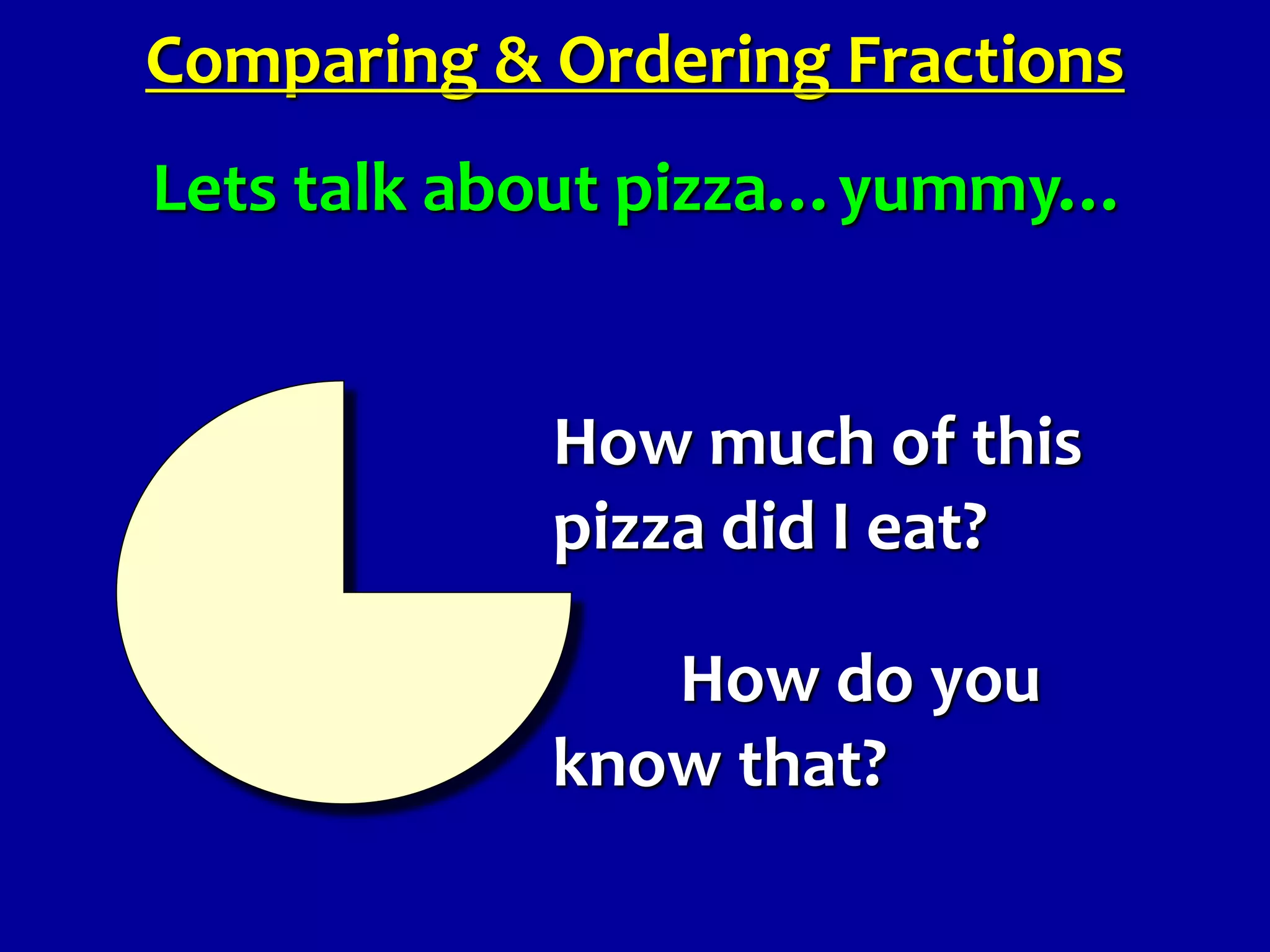 Comparing and ordering_fractions_powerpoint | PPT