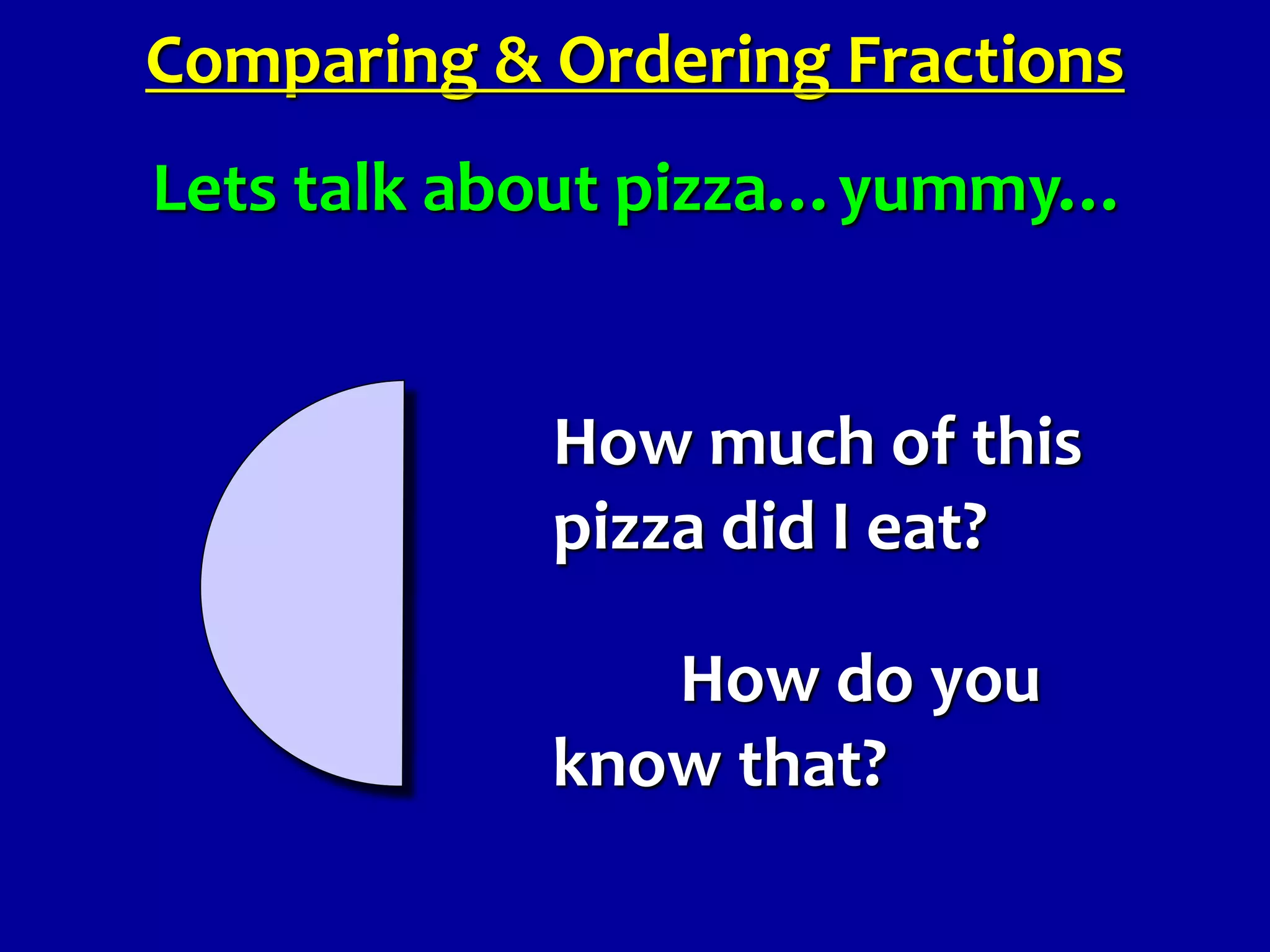 Comparing and ordering_fractions_powerpoint | PPT