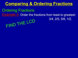 Comparing and ordering_fractions_powerpoint | PPT