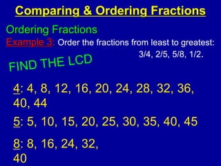 Comparing and ordering_fractions_powerpoint | PPT