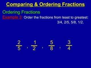 Comparing and ordering_fractions_powerpoint | PPT
