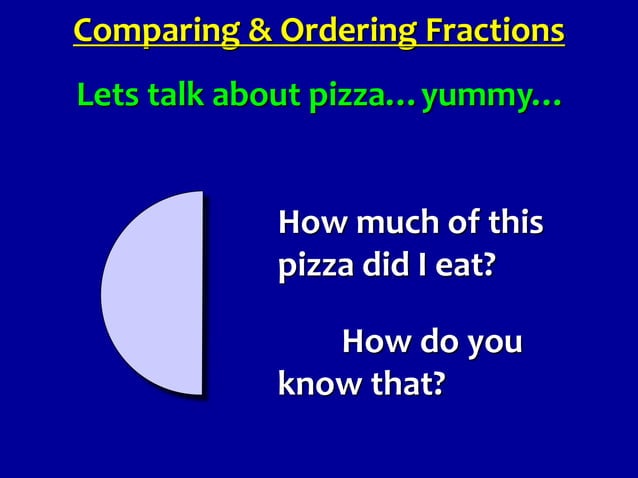 Comparing and ordering_fractions_powerpoint | PPT