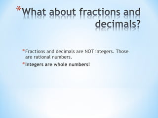 Comparing and ordering integers | PPT