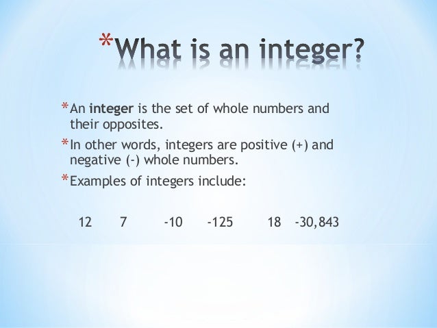 Comparing and ordering integers