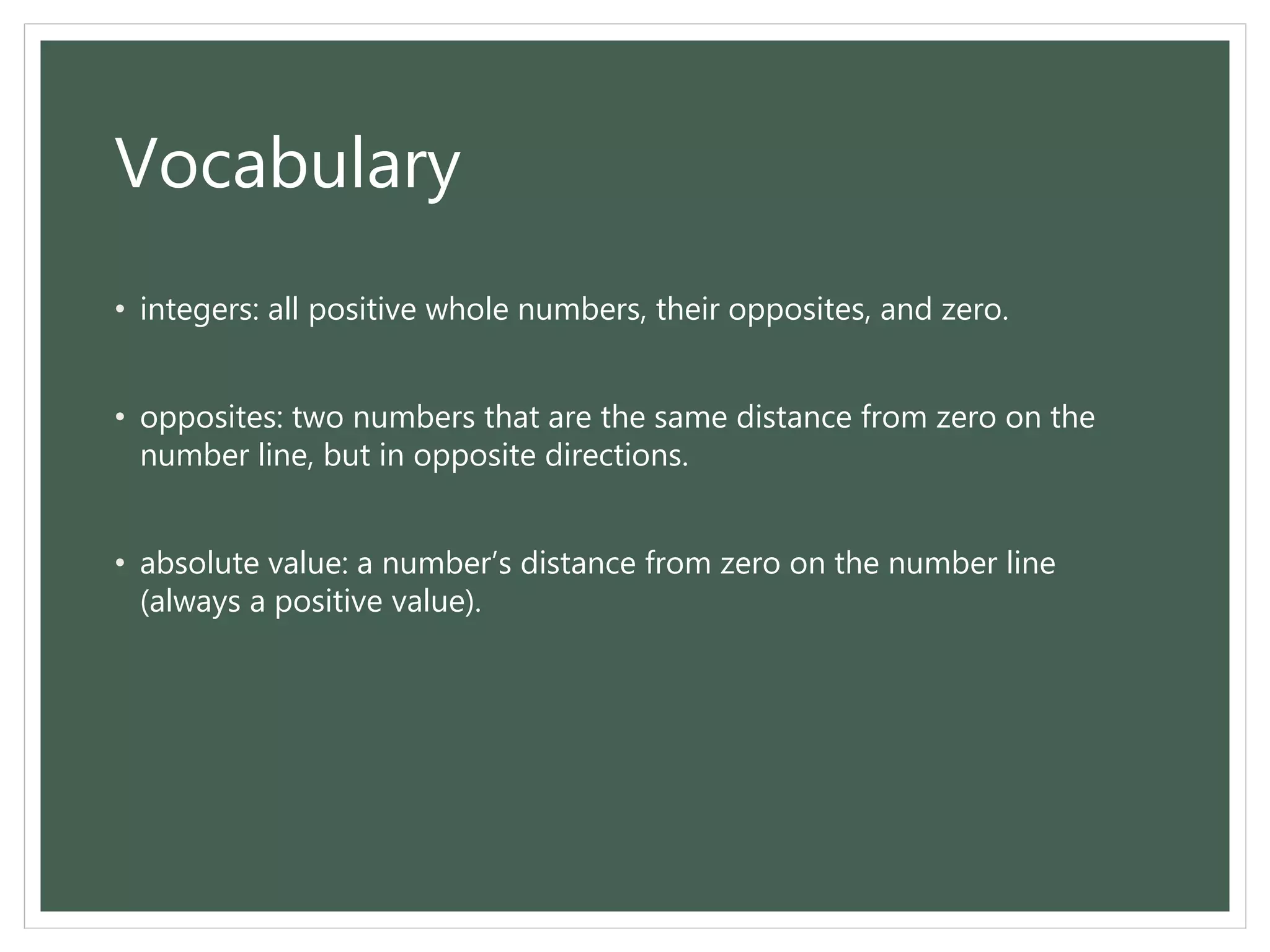 Comparing and ordering integers | PPT