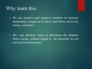 Comparing and ordering integers | PPTX