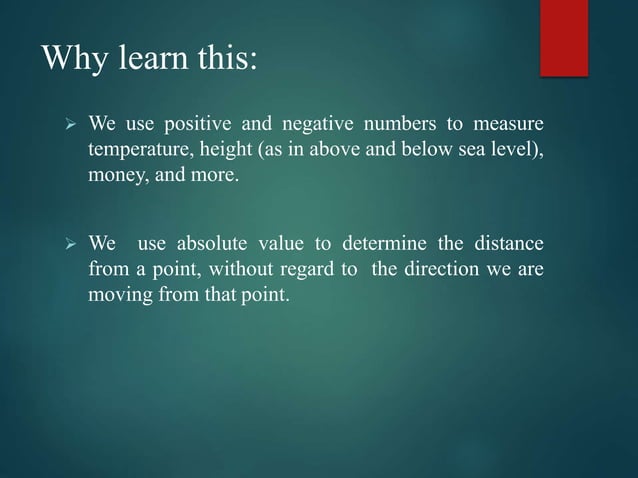 Comparing and ordering integers | PPTX